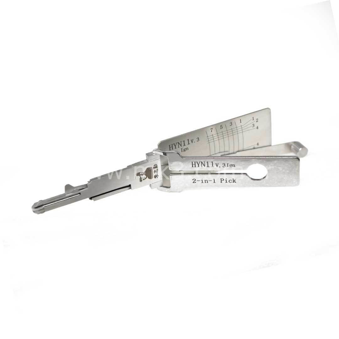 Original Lishi 2-in-1 Pick Decoder Tool HYN11(HYN6)+ For Hyundai ...